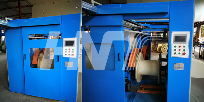Shaftless Dual Reel Wire Take Up Machine Automatic Bobbin Change With ...