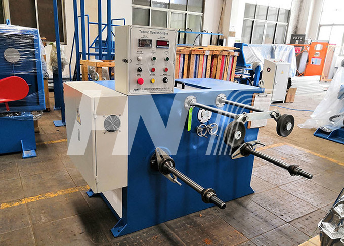 Dual Reel Takeup Wire Spooling Machine with Double Shaft